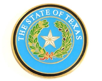 State of Texas Pin With Magnet - Etsy