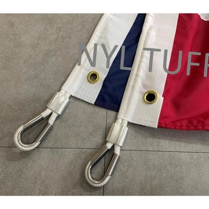 NYL-TUFF 12x18 Foot Nylon 200D Heavy Duty American Flag W/embroidered ...