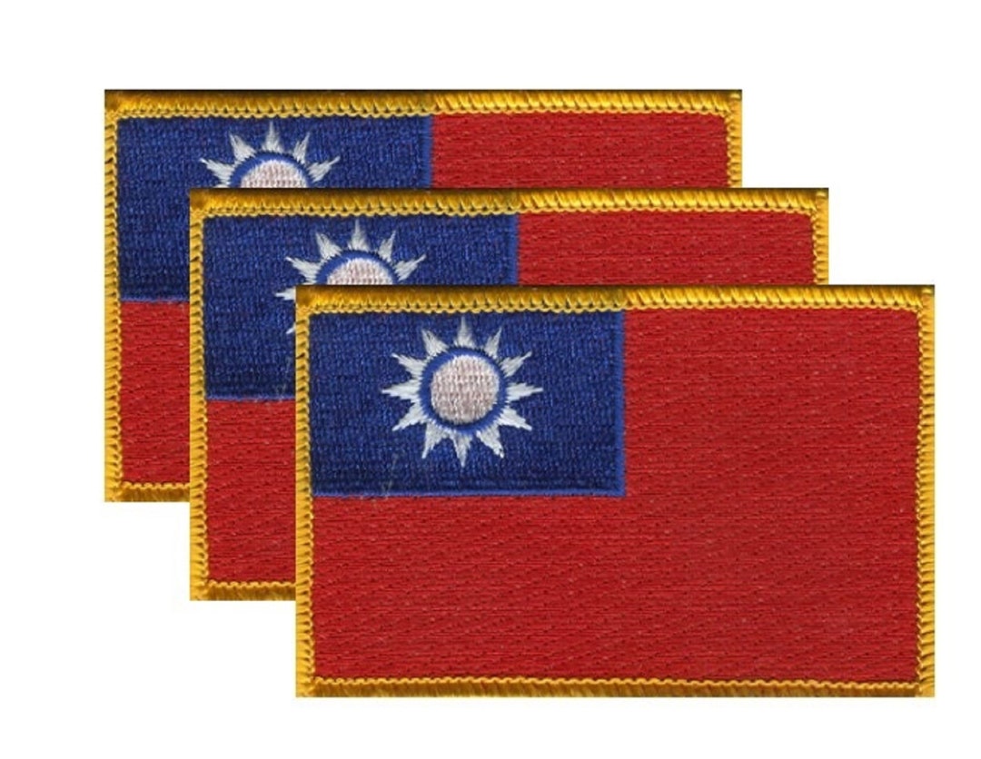 Pack of 3 Taiwan Patches 3.50 X 2.25 Three - Etsy