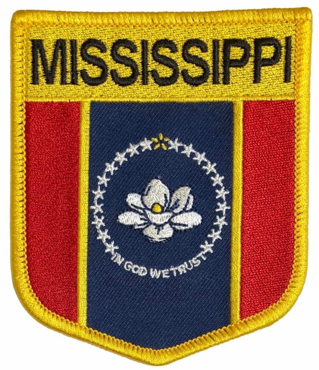 World Flags Direct Mississippi Shield Patch; Measure 3 1/8'" X 3 1/2 ...