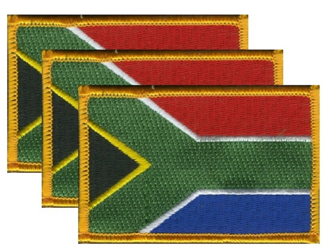 Pack of 3 South Africa Patches 3.50 X 2.25, Three International ...