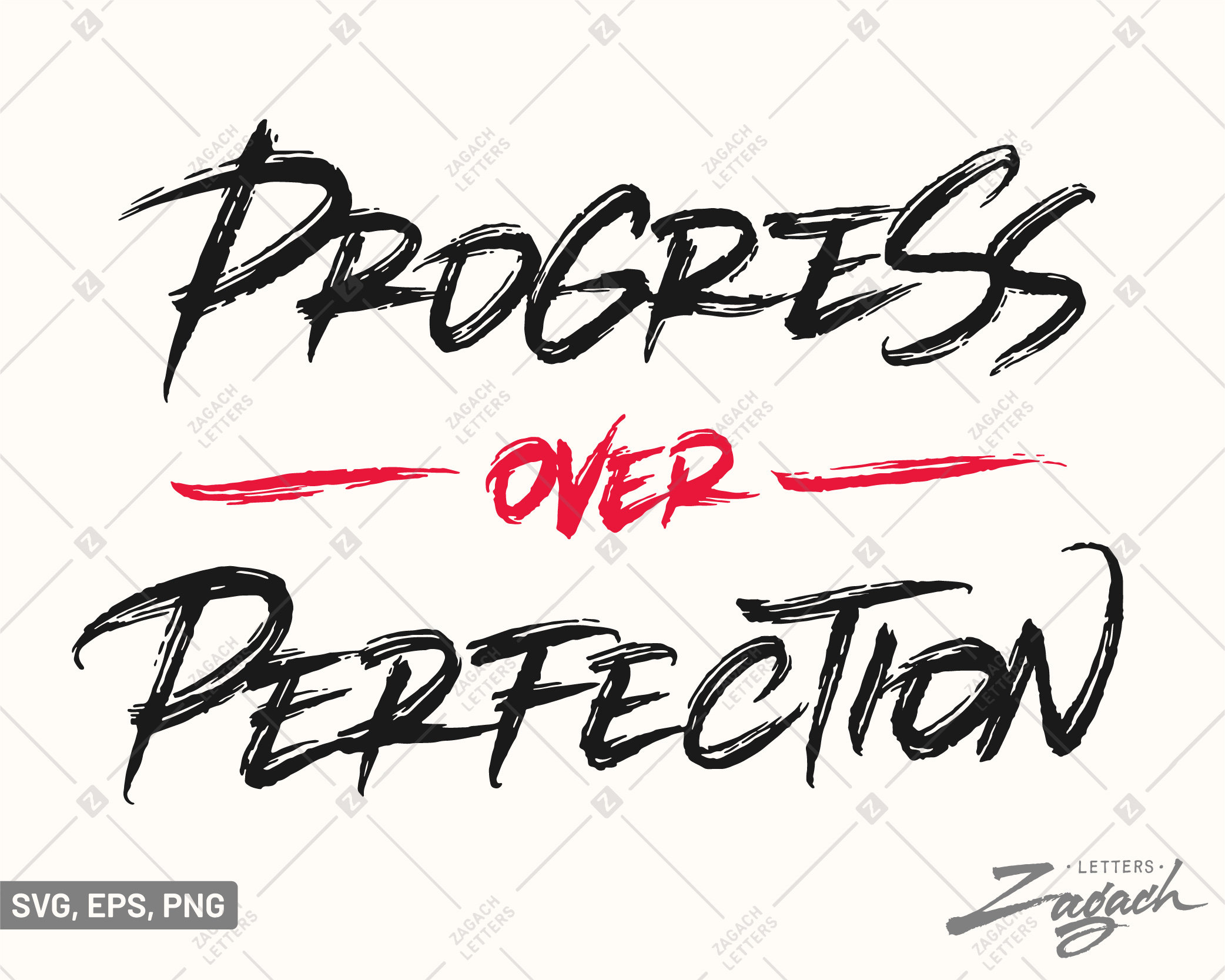 Progress Over Perfection SVG PNG Progress Not Perfection - Etsy