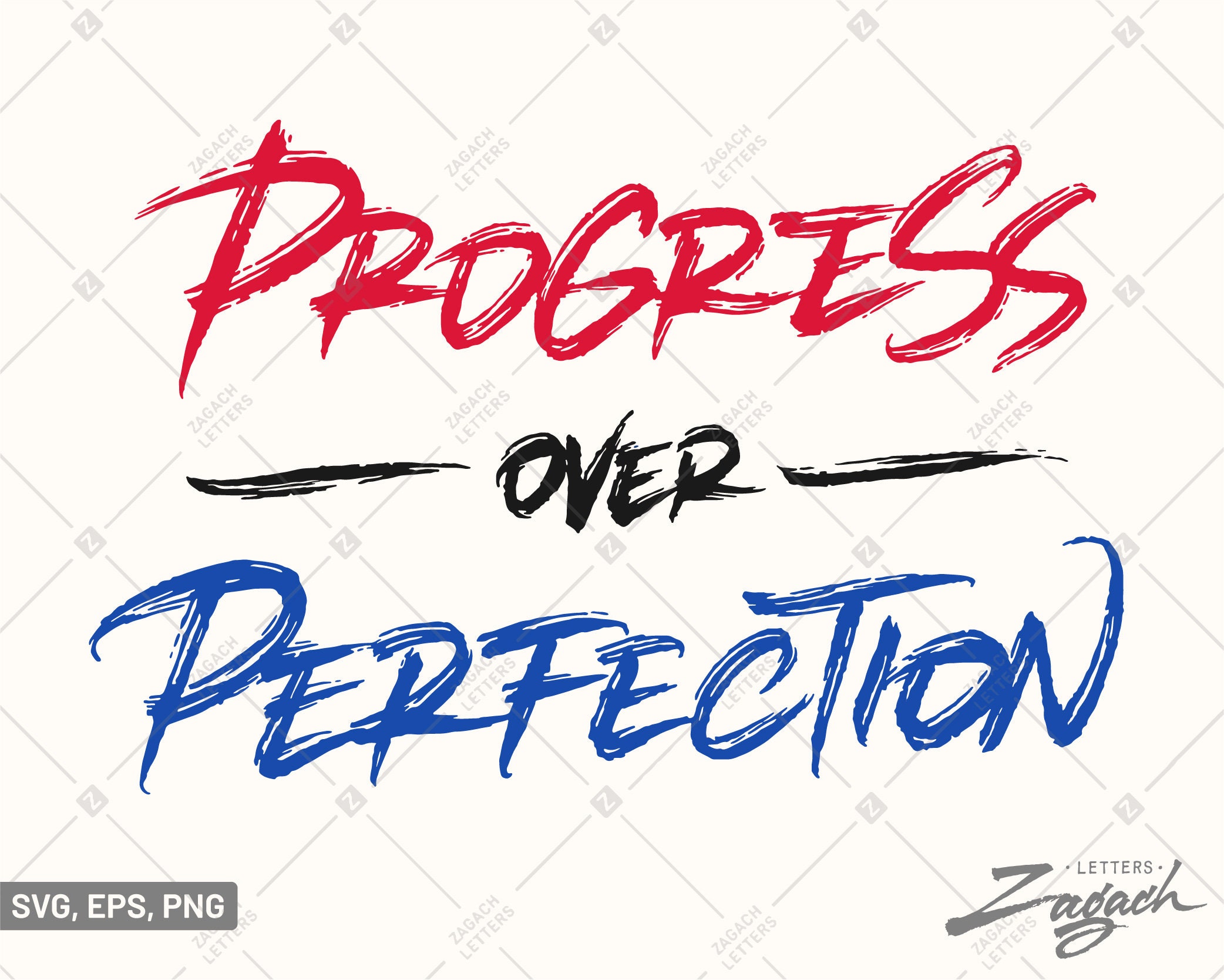 Progress Over Perfection SVG PNG Progress Not Perfection - Etsy