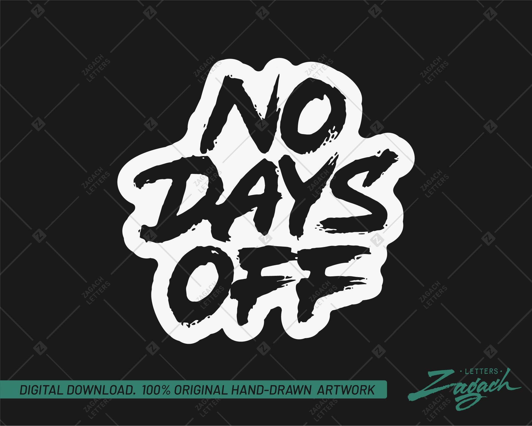 No Days off SVG PNG - Etsy