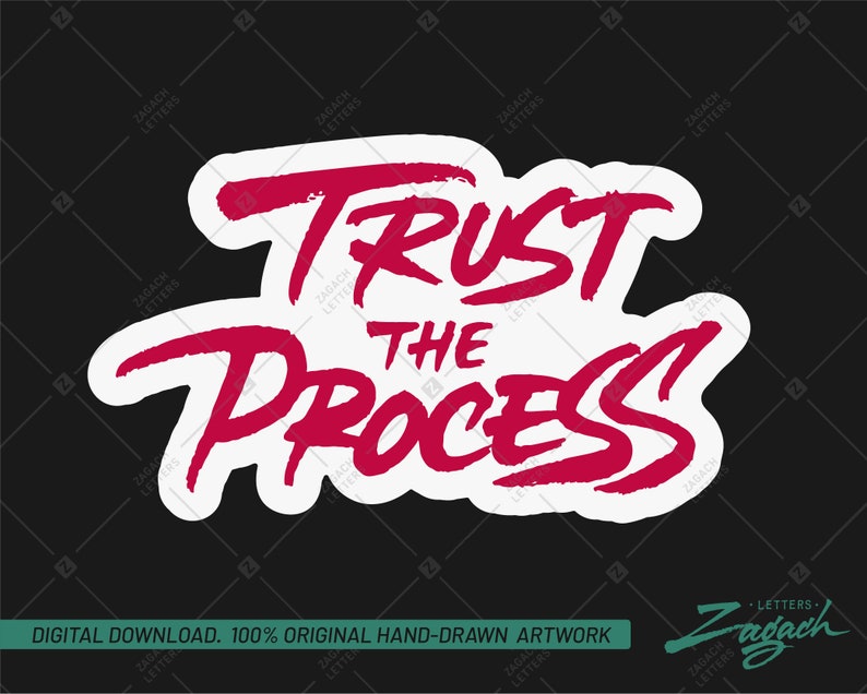 Trust the Process SVG PNG - Etsy
