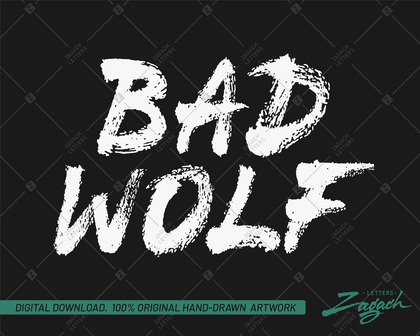 Bad Wolf SVG Printable PNG EPS Digital Download Cut File | Etsy