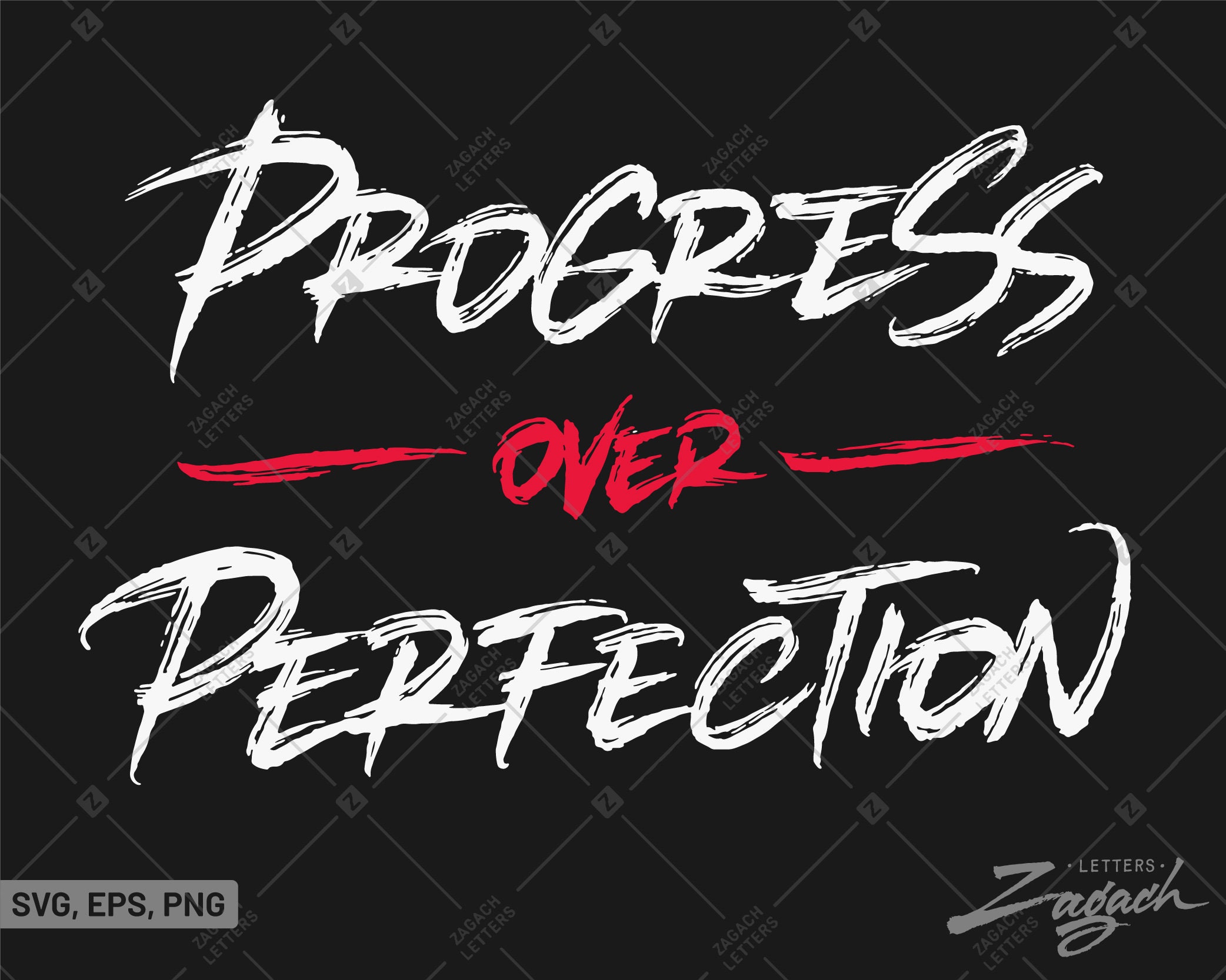 Progress Over Perfection SVG PNG Progress Not Perfection - Etsy