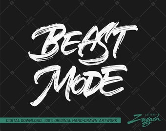 Beast Mode SVG Vector Cut File - Etsy