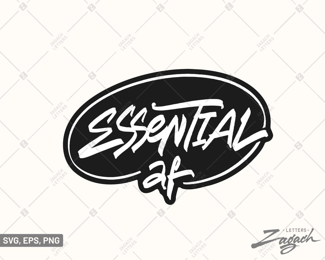 Essential Af SVG, PNG - Etsy
