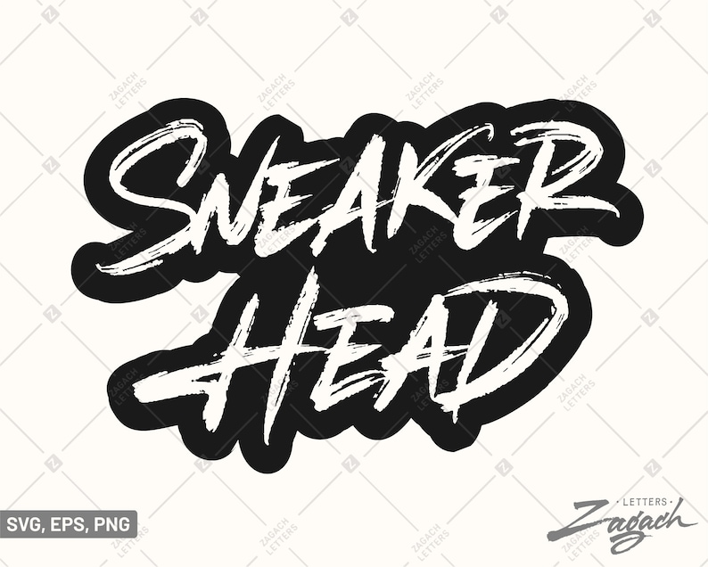 Sneaker Head SVG PNG - Etsy