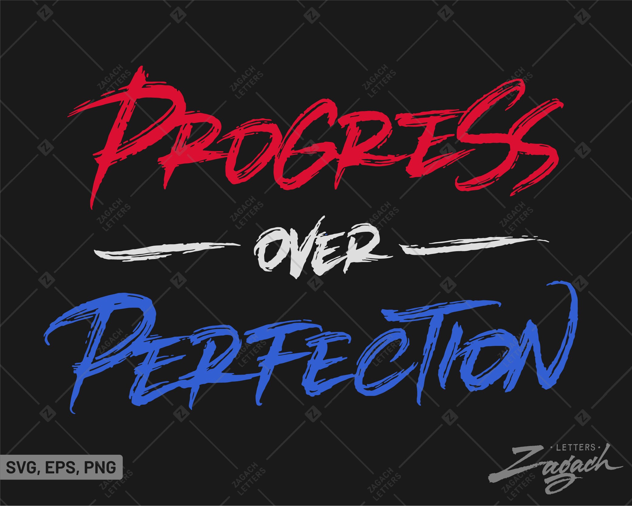 Progress Over Perfection SVG PNG Progress Not Perfection - Etsy