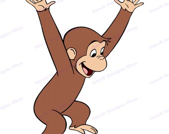 Curious george svg | Etsy