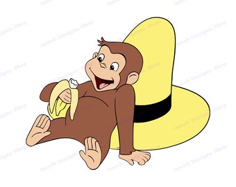 Curious george svg | Etsy