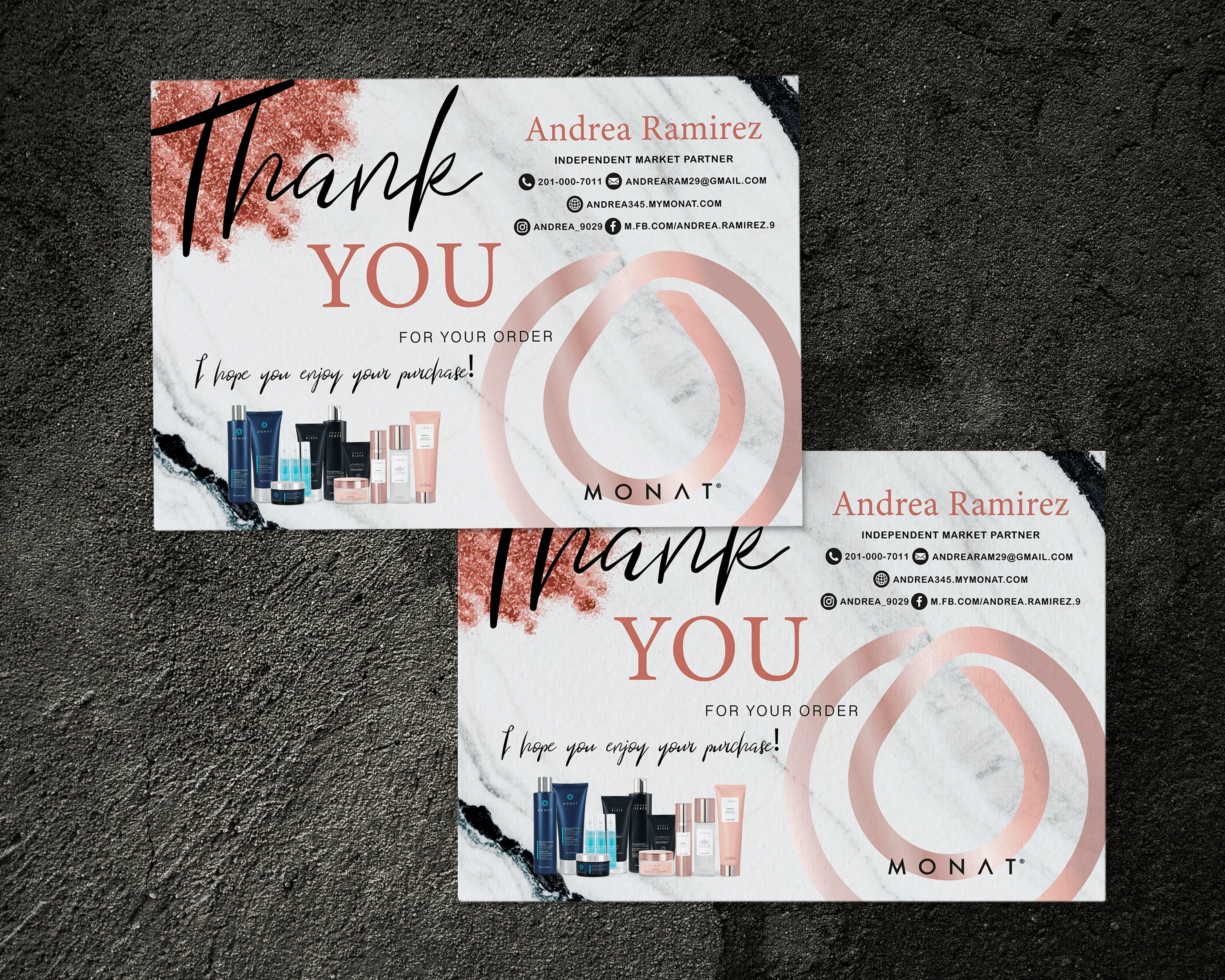 Monat Thank You Card Monat Thank You for Purchase Card Monat - Etsy