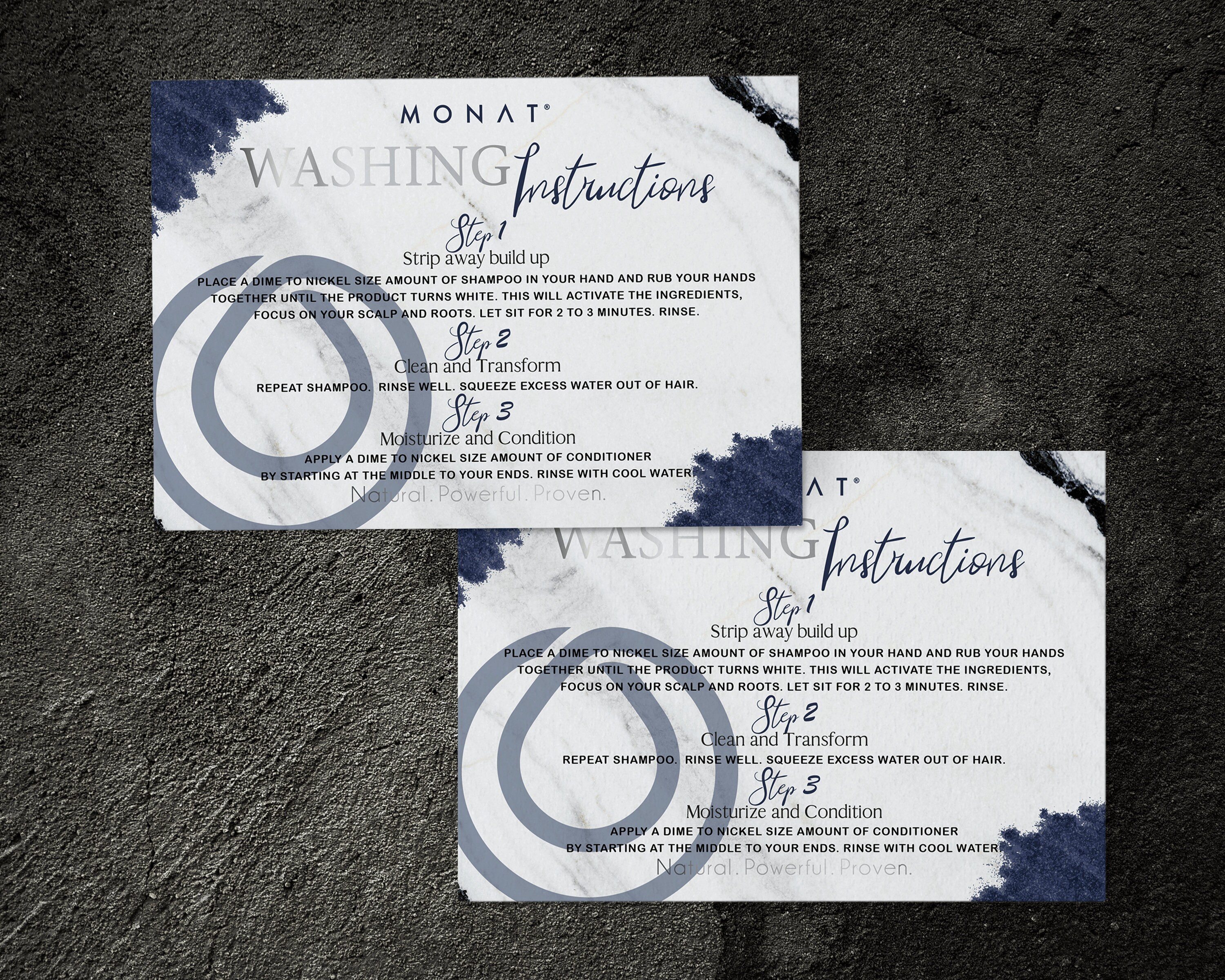 Monat Washing Instructions, Monat Instructions, Blue Marble ...