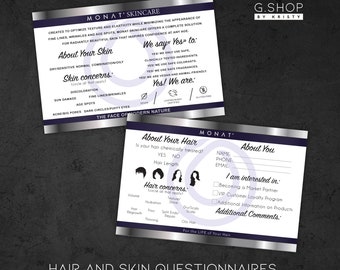 Monat Questionnaire, About Your Hair Questionnaire, Pastel Haircare ...