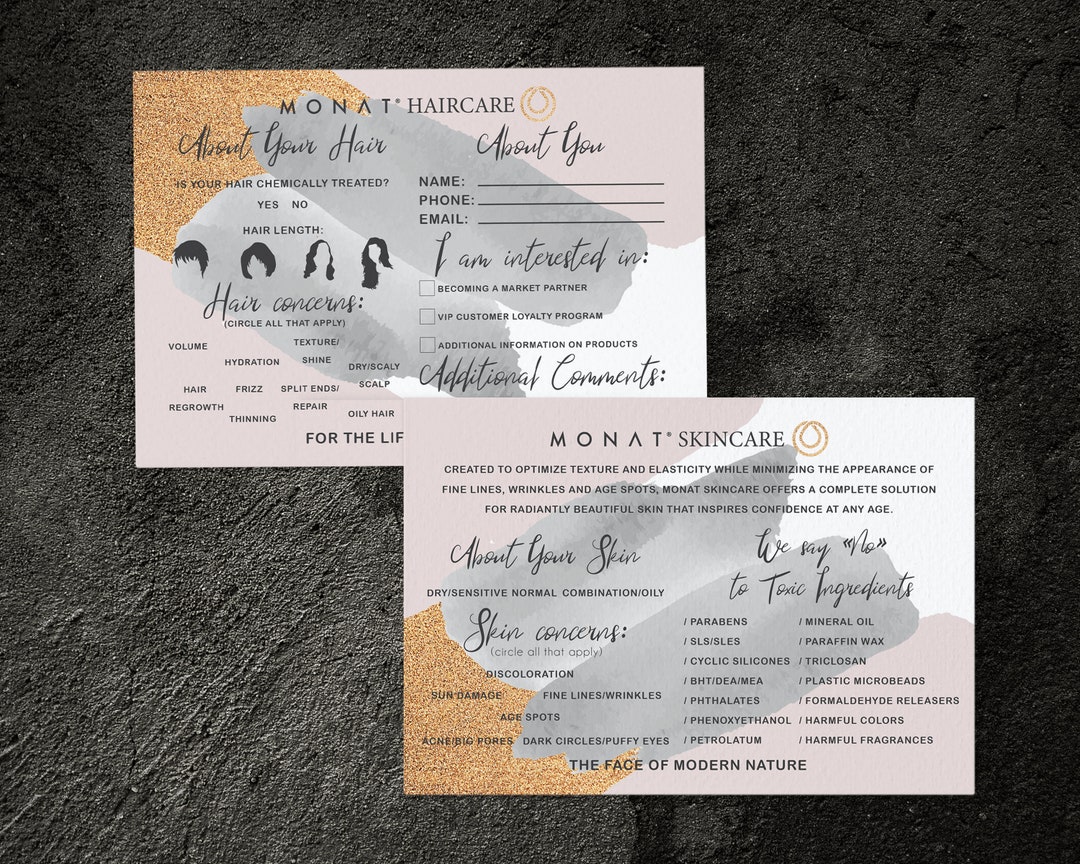 Monat Questionnaire, About Your Hair Questionnaire, Gold Haircare Quiz ...