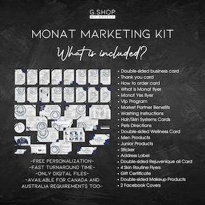 Monat Marketing Kit, Monat Marketing Bundle,marble Monat Starter Kit ...