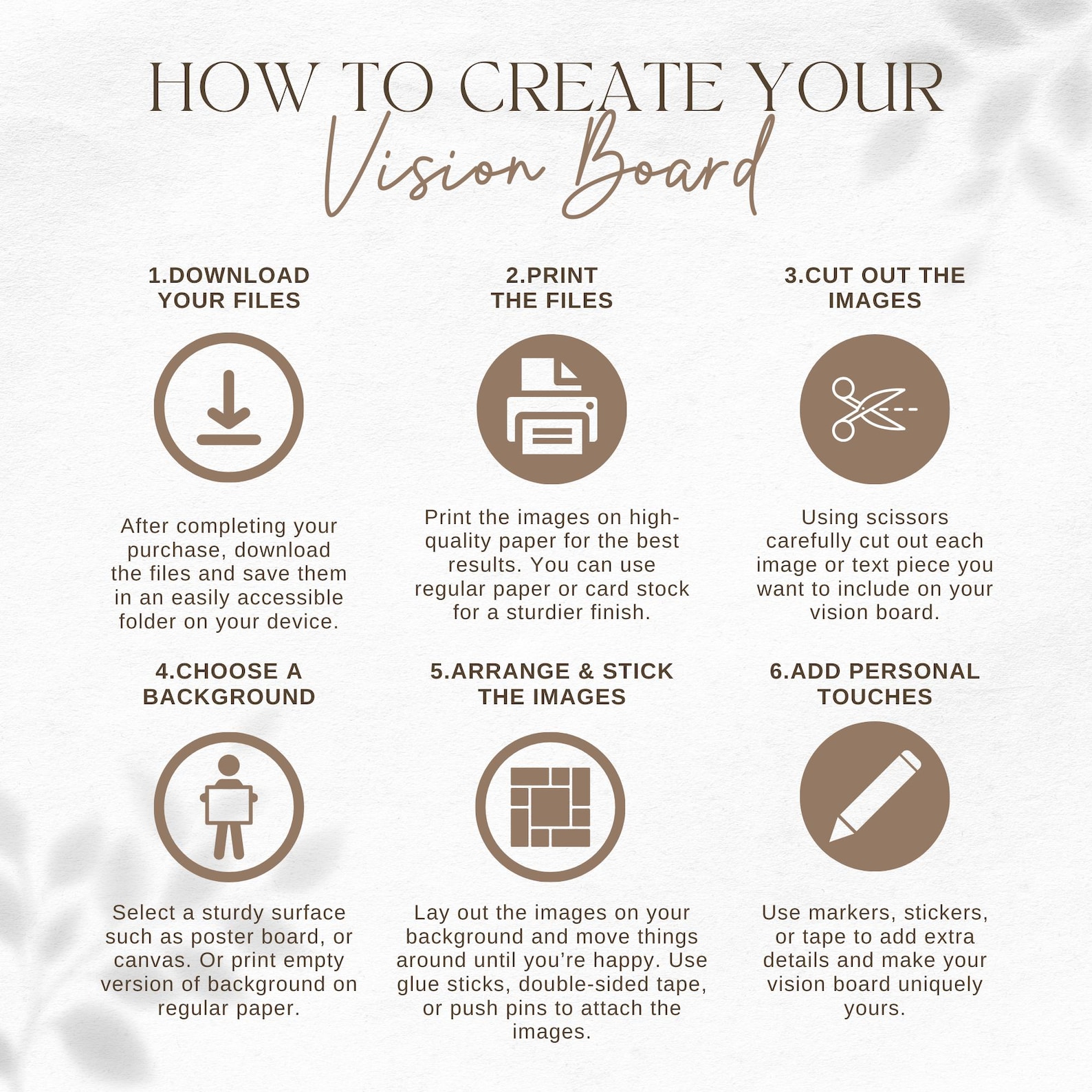 2026 Aesthetic Printable Vision Board Bundle, Motivational Goal Board ...