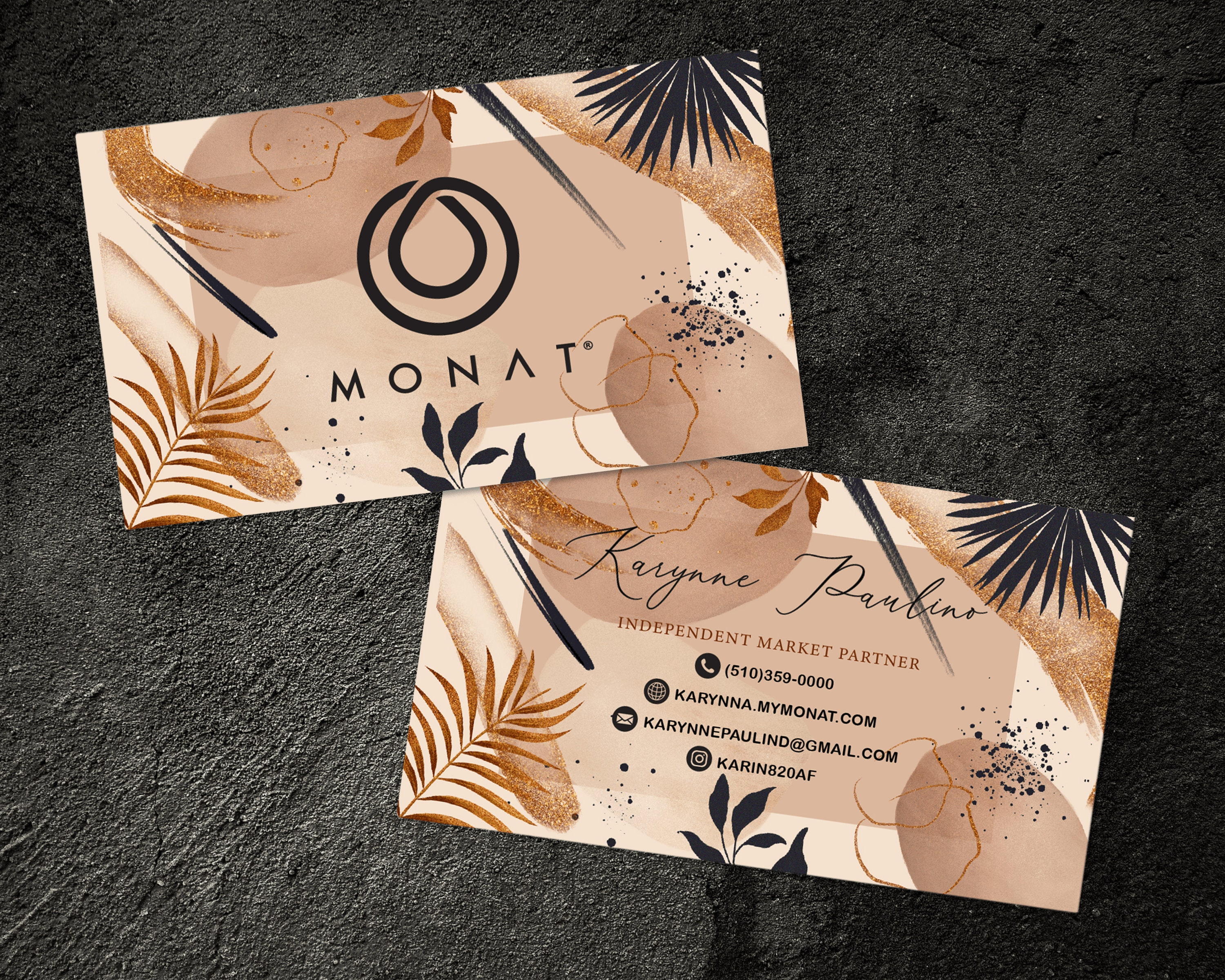 Personalized Monat Business Card, Monat Market Partner Card, Digital ...