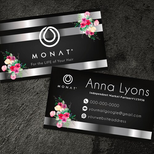 Personalized Monat Business Card Monat Market Partner Card - Etsy