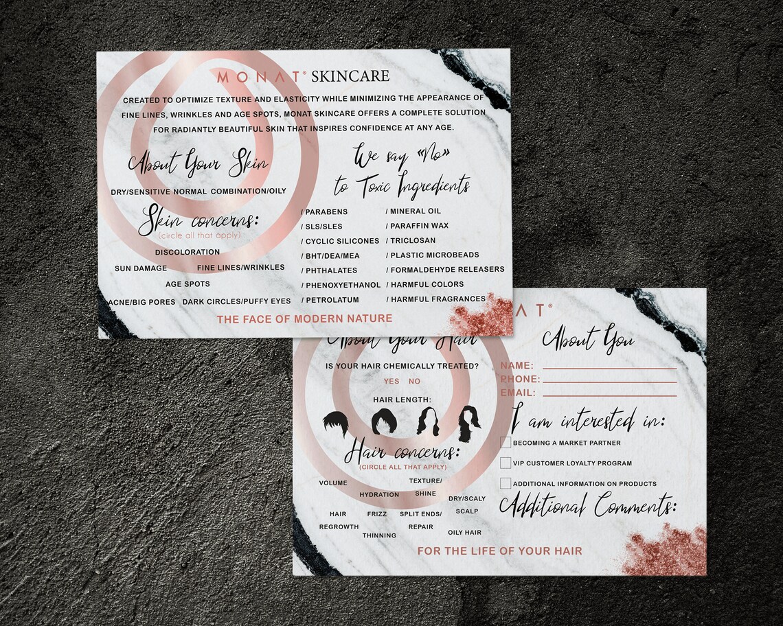 Monat Questionnaire, About Your Hair Questionnaire, Pastel Haircare ...