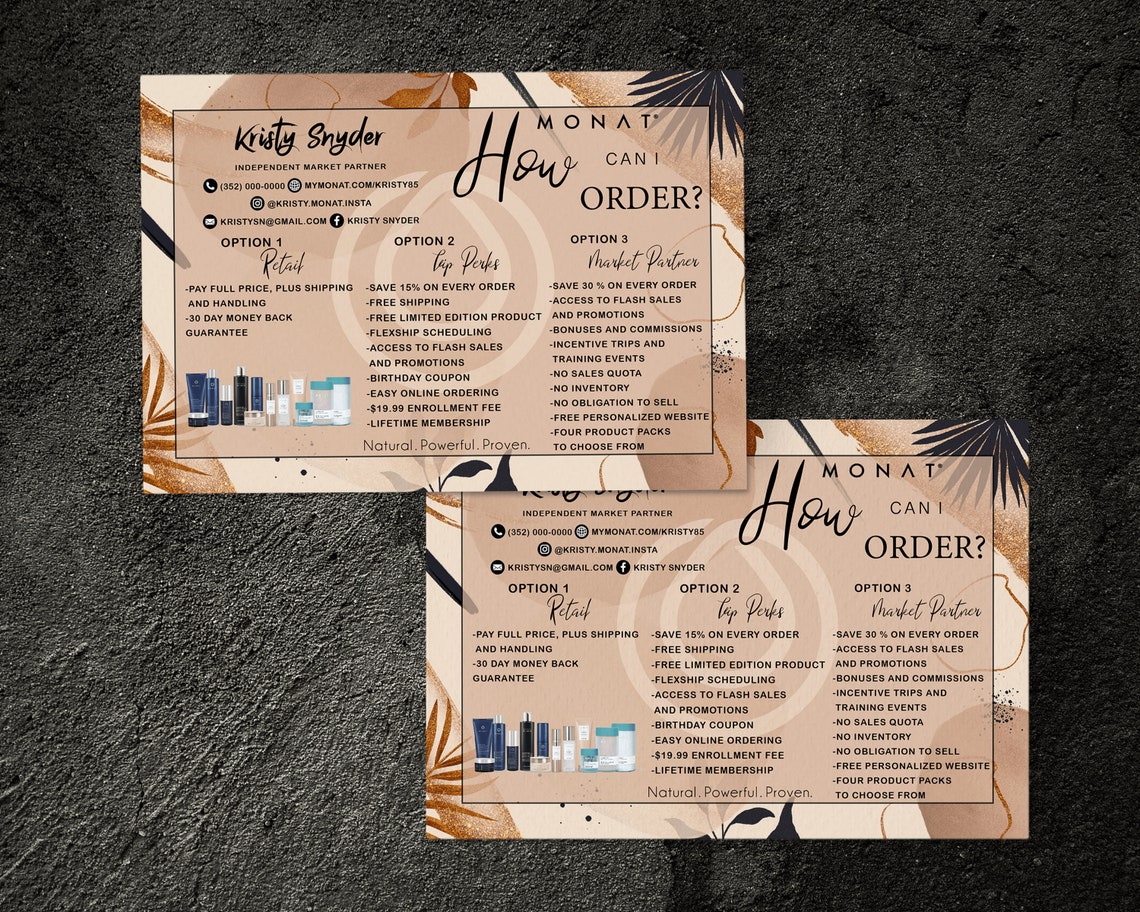 Orange Monat Marketing Kit Monat Marketing Bundle Big Monat - Etsy