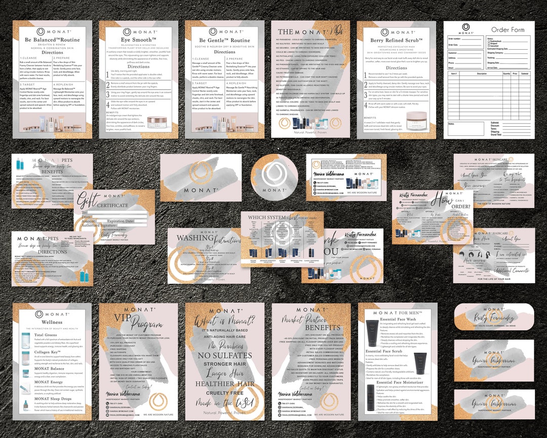 Luxury Monat Marketing Kit, Monat Marketing Bundle, Big Monat Starter ...