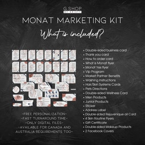 Monat Marketing Kit, Monat Marketing Bundle,marble Monat Starter Kit ...