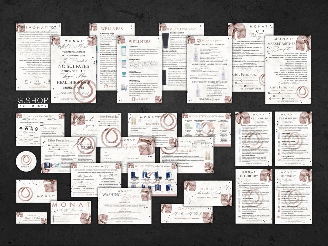 Aesthetic Monat Marketing Kit, Monat Marketing Bundle, Big Monat ...