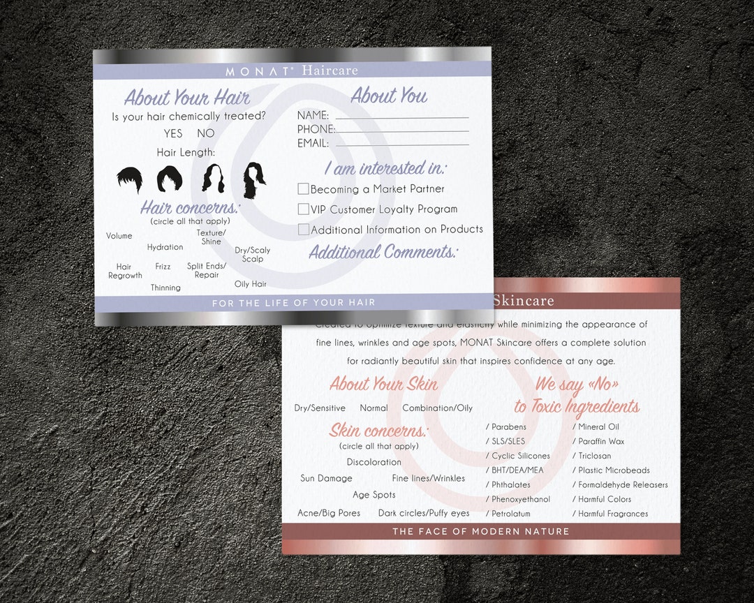 Monat Questionnaire, About Your Hair Questionnaire, Monat Haircare Quiz ...