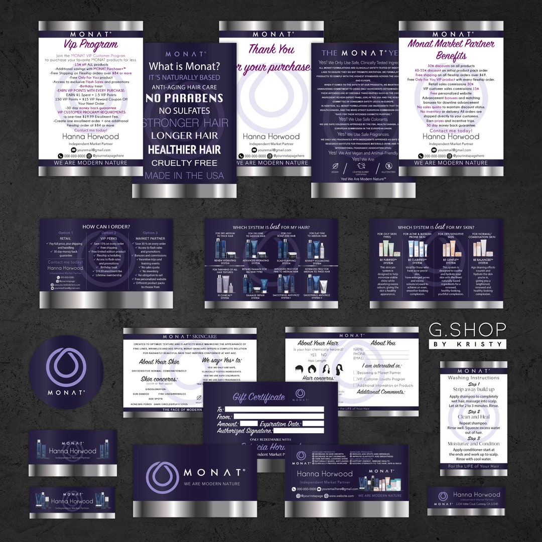 Monat Marketing Kit, Monat Marketing Bundle, Monat Starter Kit ,purple ...