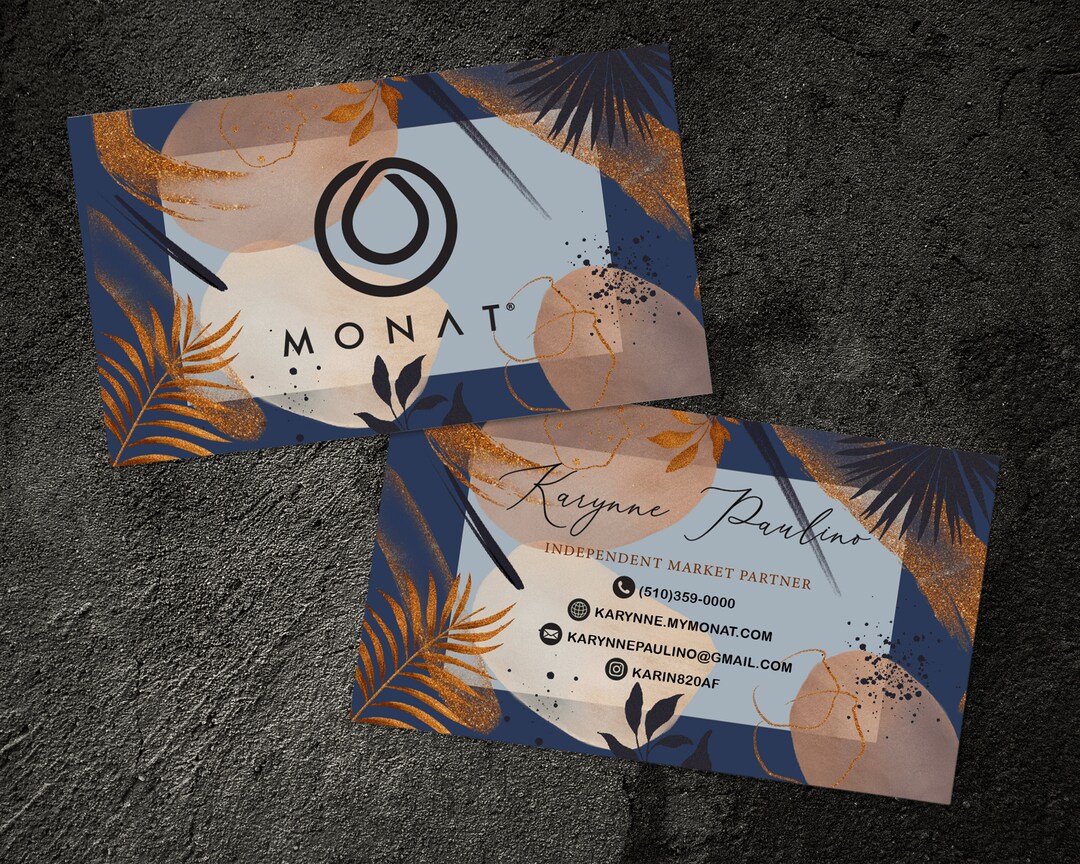Personalized Monat Business Card Monat Market Partner Card - Etsy