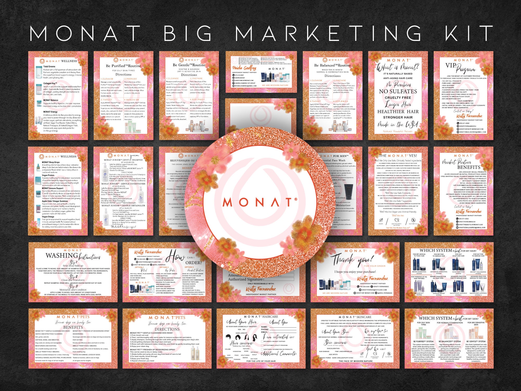 Monat Marketing Kit,flower Monat Marketing Bundle, Big Monat Starter ...