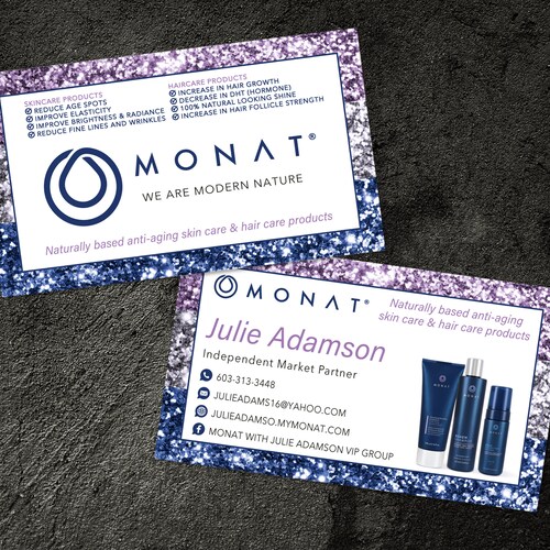 Personalized Monat Business Card Metallic Monat Market - Etsy