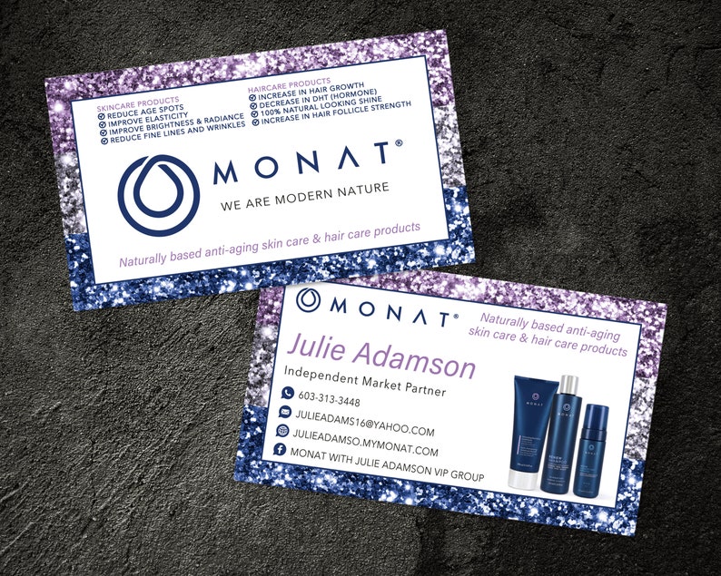 Monat Business Card, Monat Market Partner Card, Classic Business Card ...
