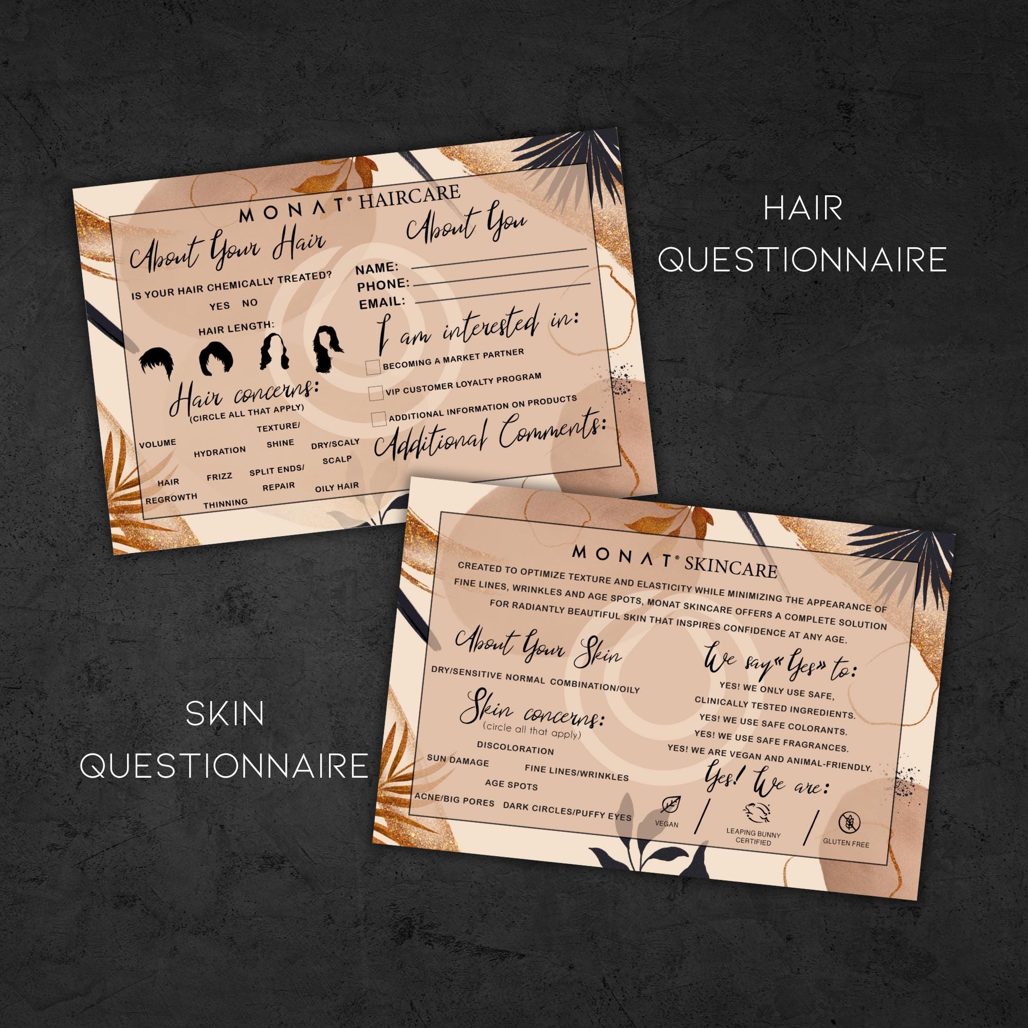 Monat Questionnaire, About Your Hair Questionnaire, Orange Haircare ...