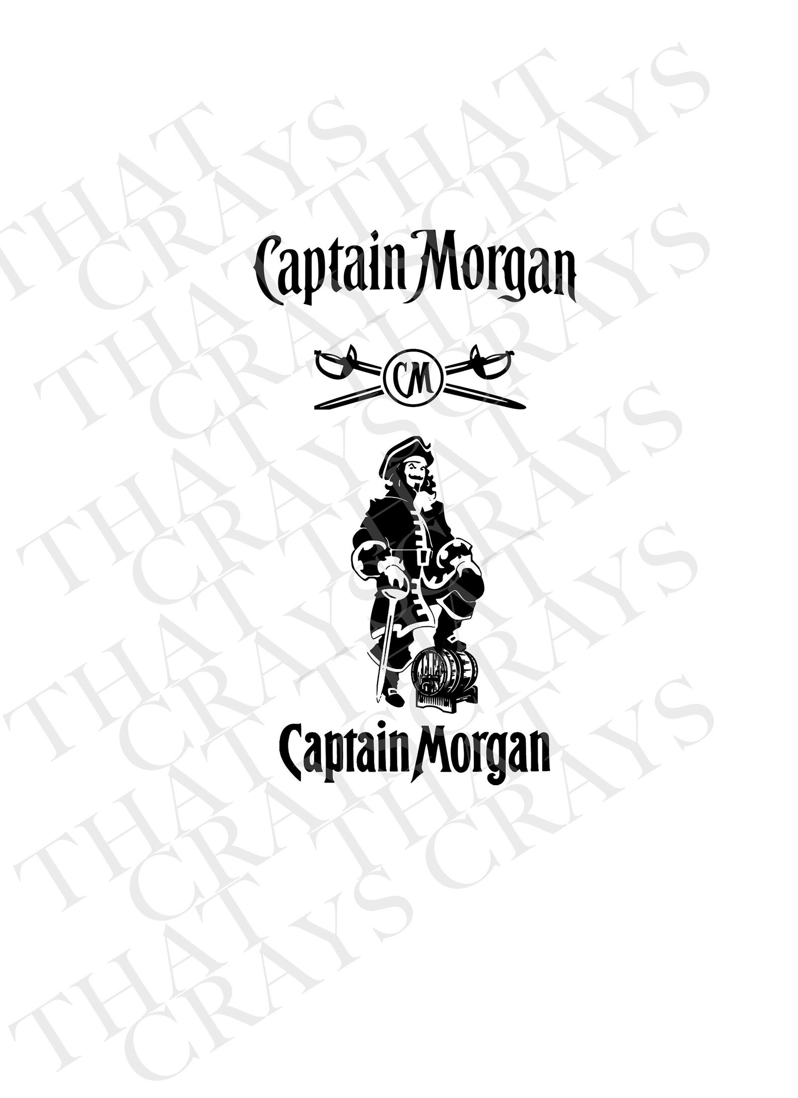 Captain morgan spiced rum svg png Vector Crafts Tshirt | Etsy