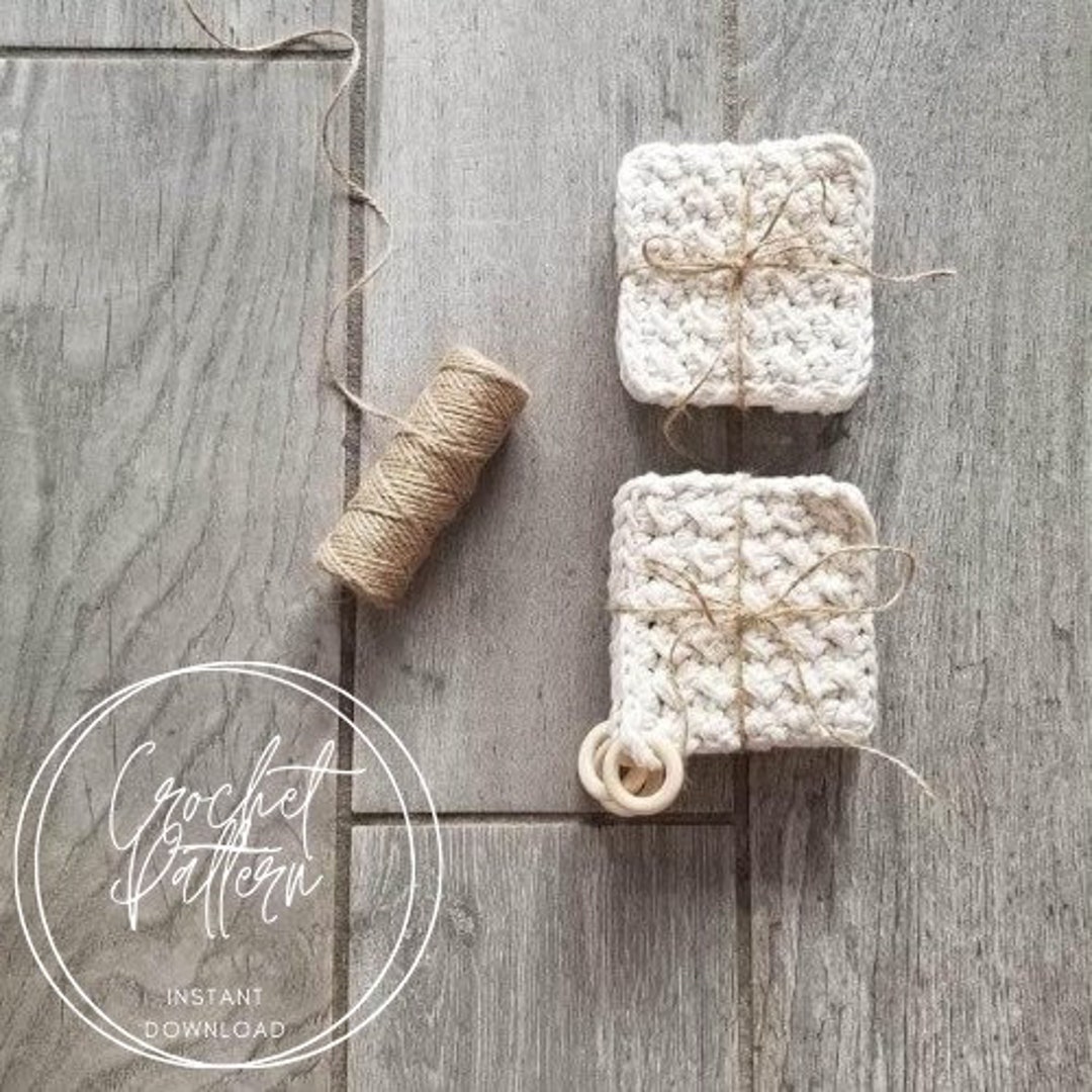 Even Moss Stitch Coaster Crochet Pattern | Made by Kayleeknots | Two ...