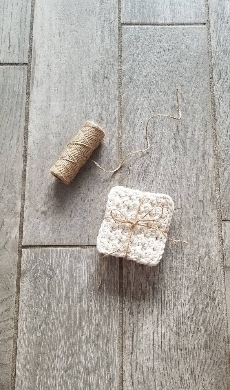 Even Moss Stitch Coaster Crochet Pattern Made by Kayleeknots - Etsy