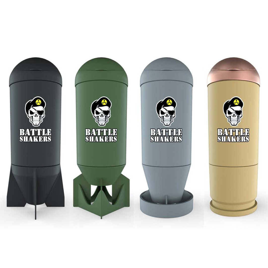 Battle Shakers Arsenal - All Four Military Shaker Bottles 20 Oz ...