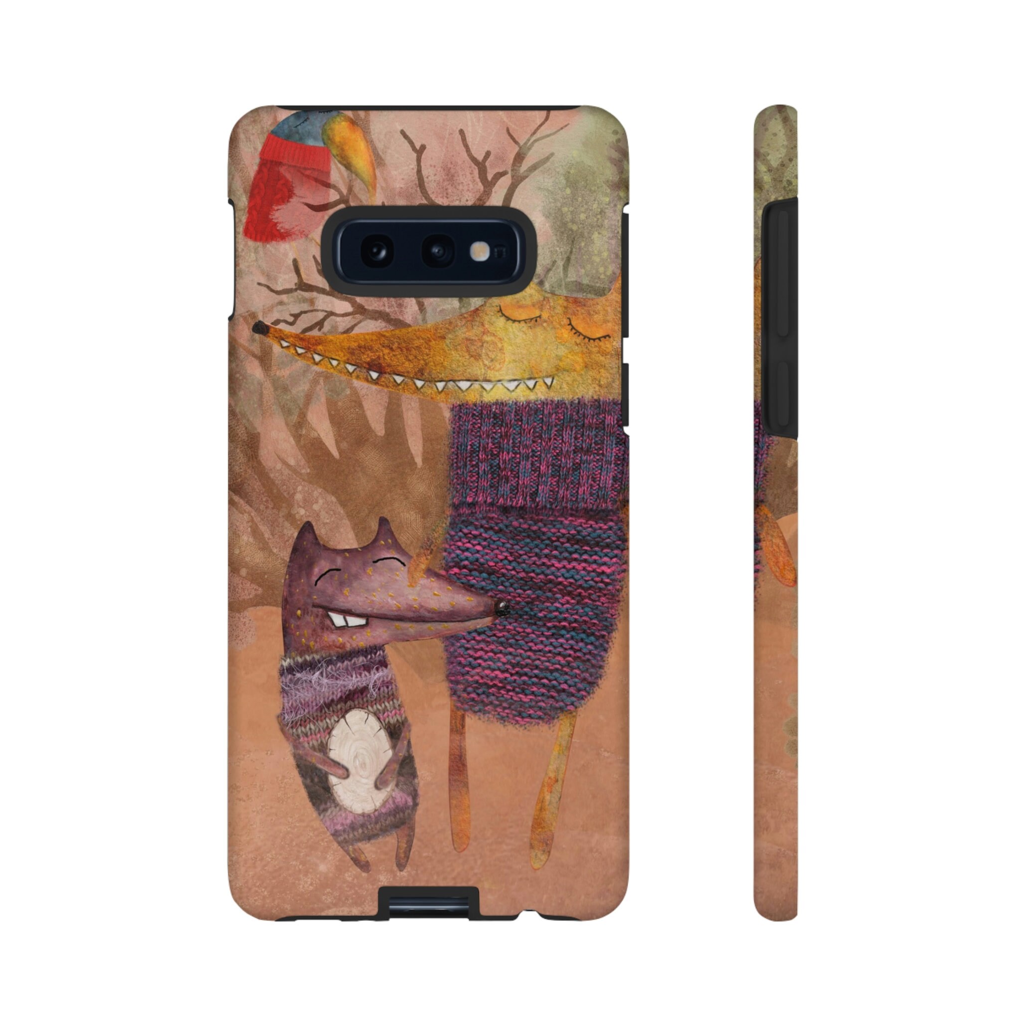 Abstract Fox and Beaver in Sweater Samsung Galaxy Tough Cases - Etsy