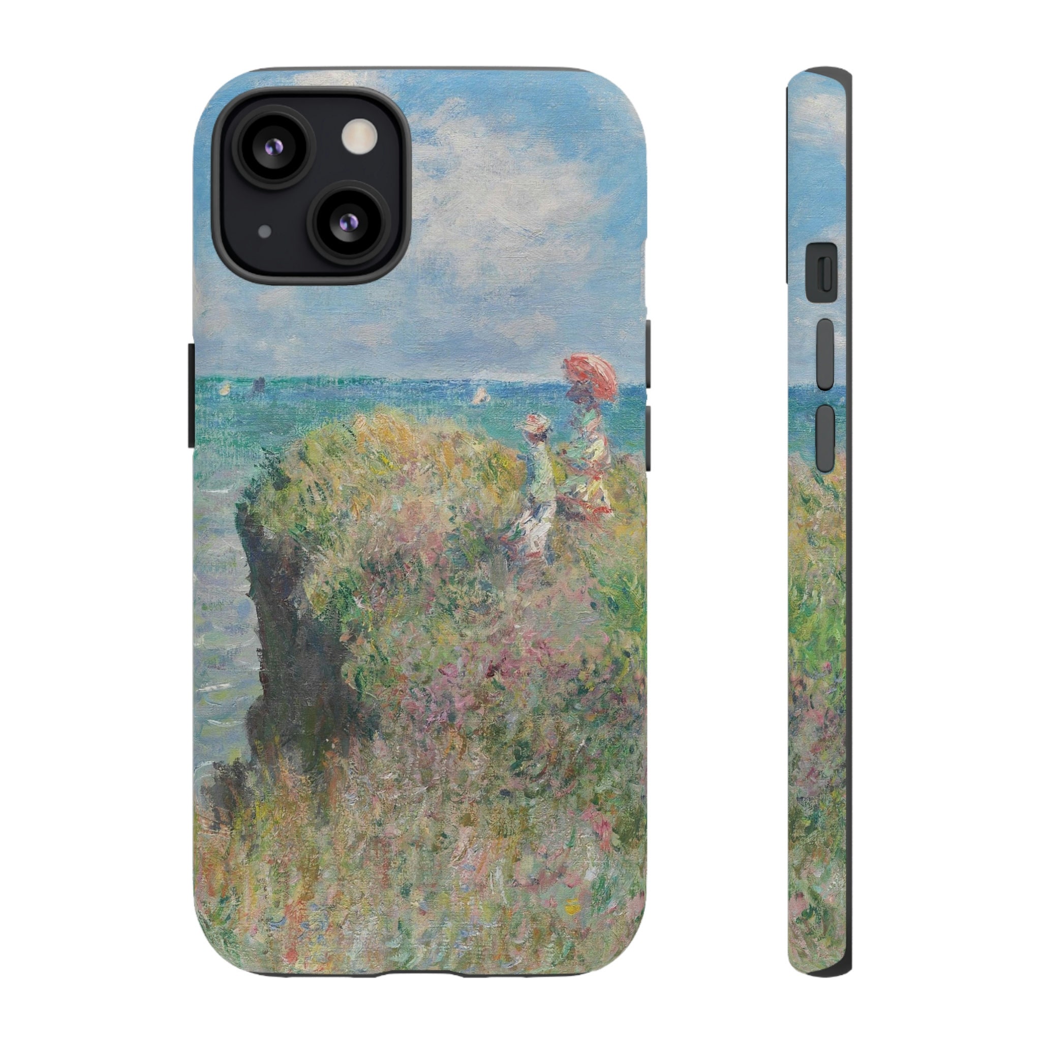 Claude Monet Cliff Walk at Pourville Digital Painting iPhone Tough ...