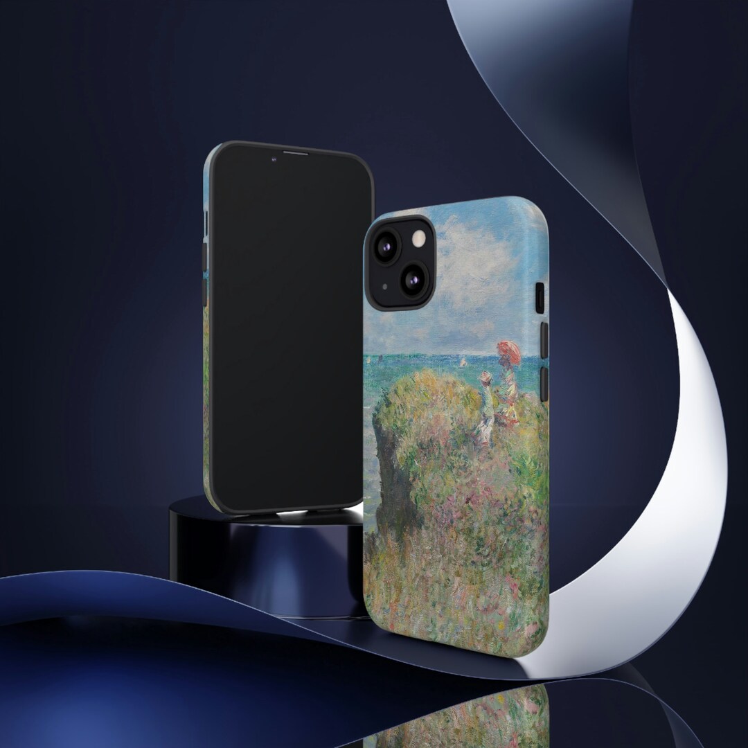 Claude Monet Cliff Walk at Pourville Digital Painting iPhone Tough ...