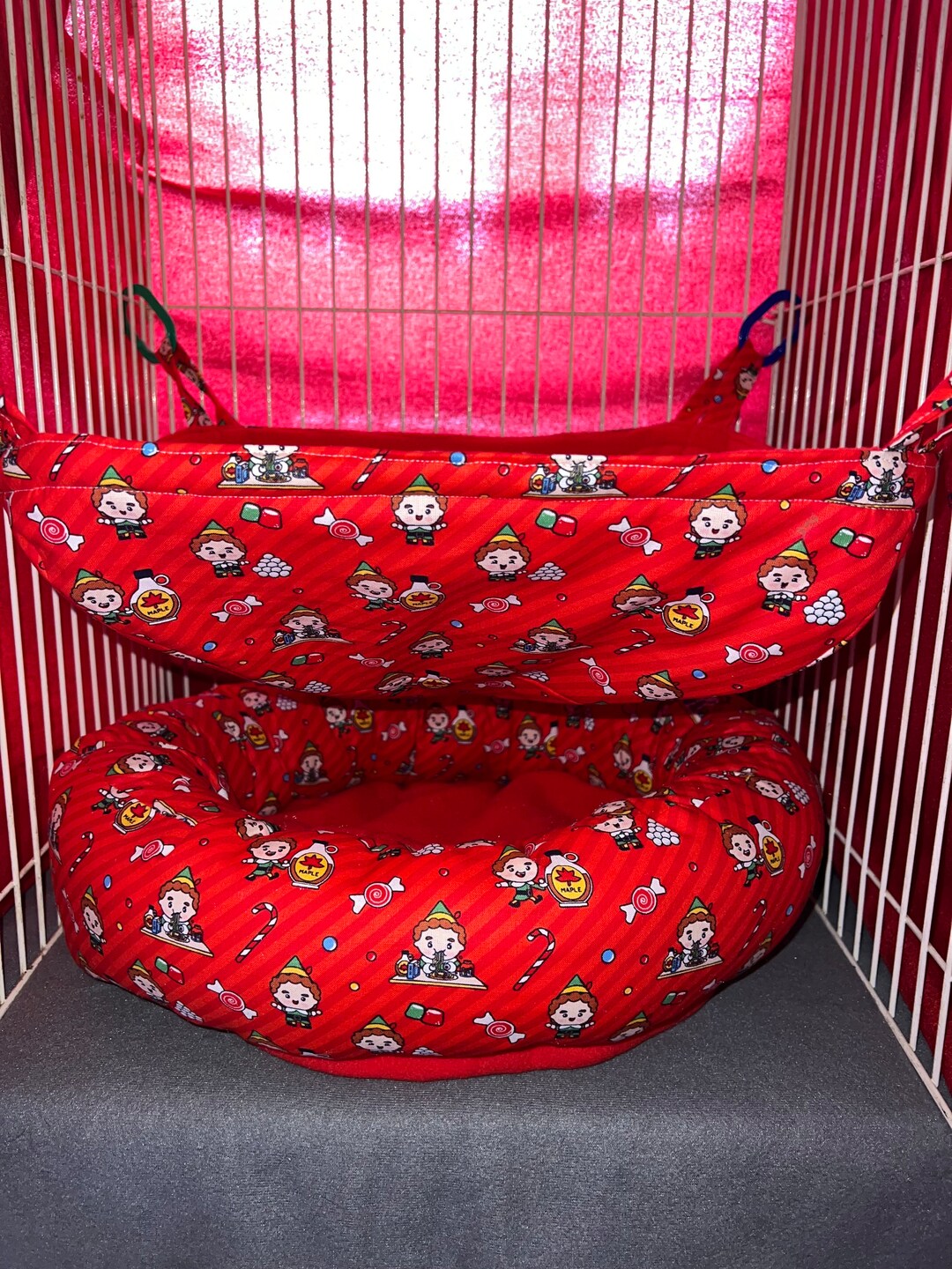 Buddy the Elf Ferret Den Cage Set: Reg Basket and Bed - Etsy