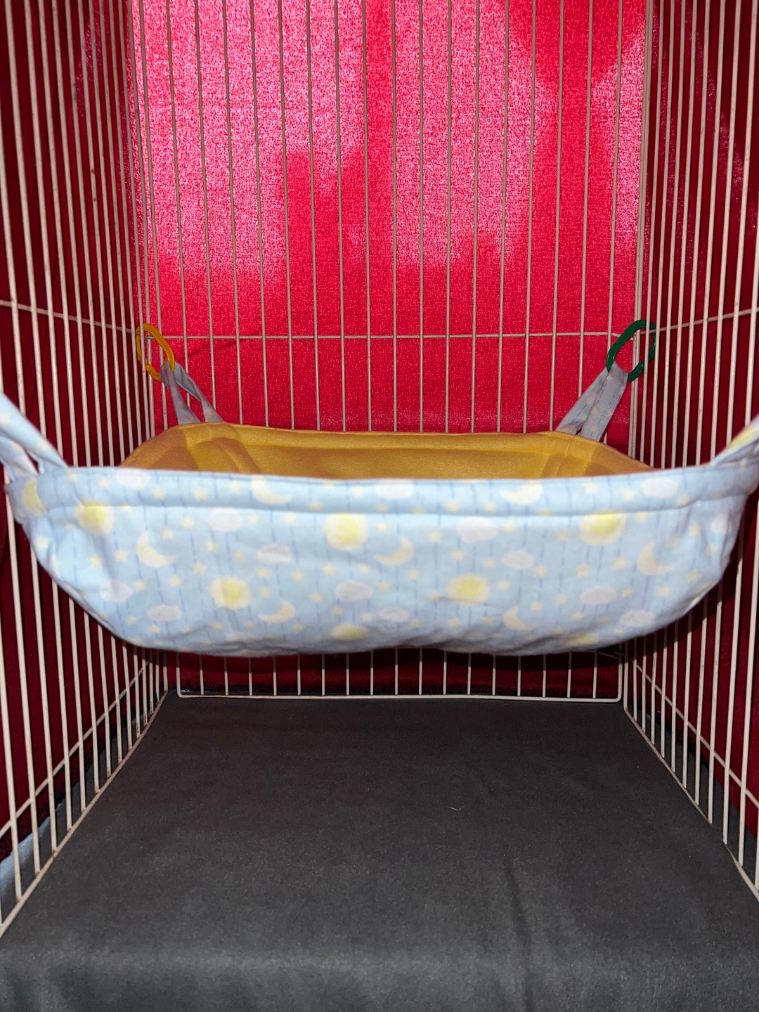 Sun, Moons, and Clouds Print Ferret Basket Ferret Bedding Ferret ...