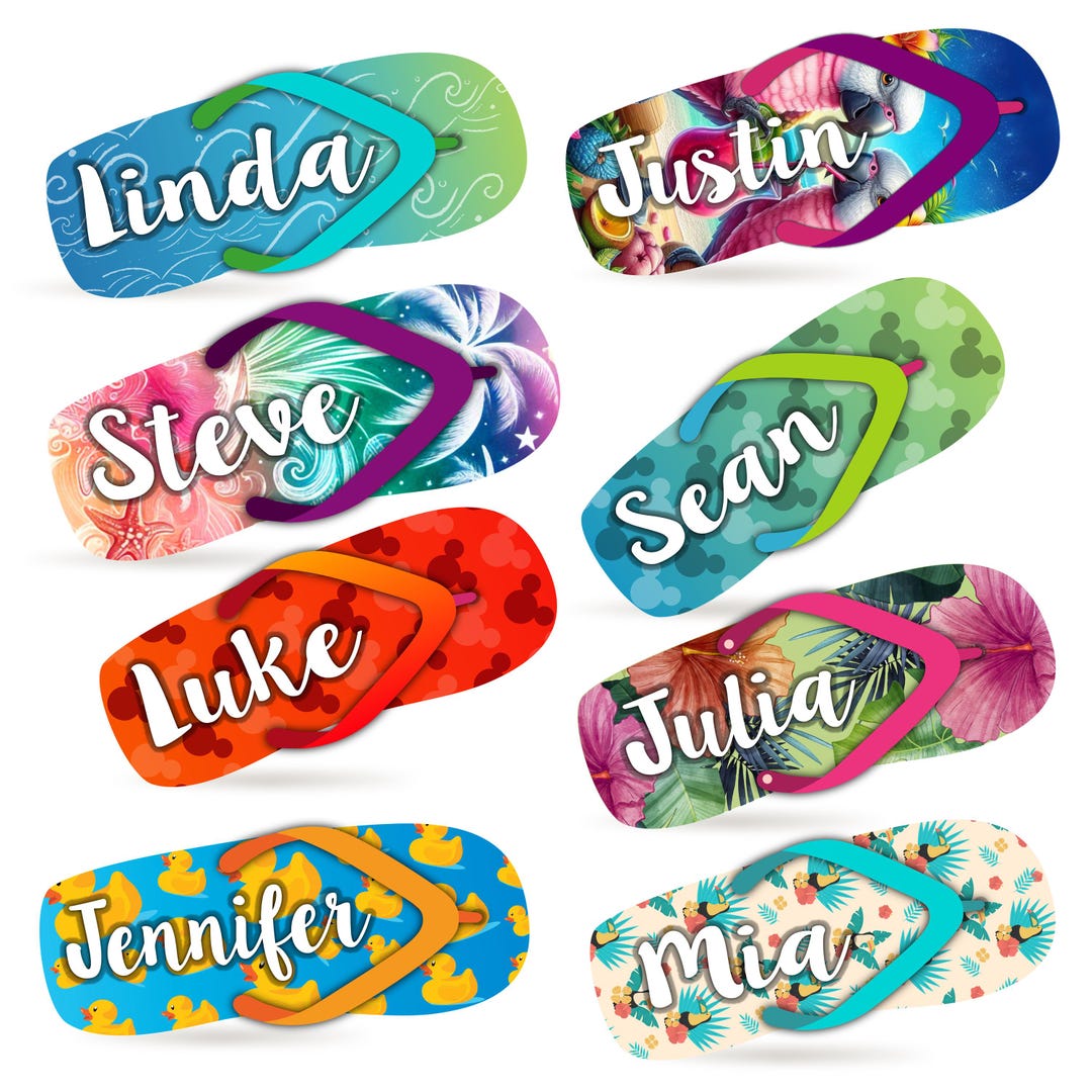 Personalized Flip Flops Cruise Door Magnets - Cruise Decorations ...
