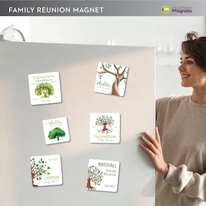 Custom Family Reunion Magnet, Personalized Fridge Magnet, Souvenir ...