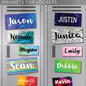 Name Locker Magnet, Custom Magnet, Personalized Locker Magnet, School ...