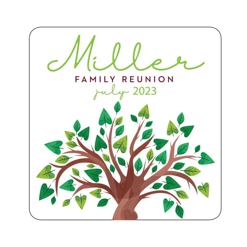 Family Reunion Magnets - Personalized Family Reunion Party Favors ...